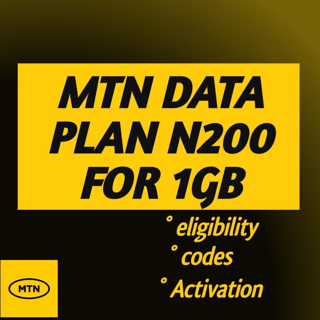 MTN Data Plan 200 For 1GB: Code, How to Subscribe & Bonus - Tech Afresh